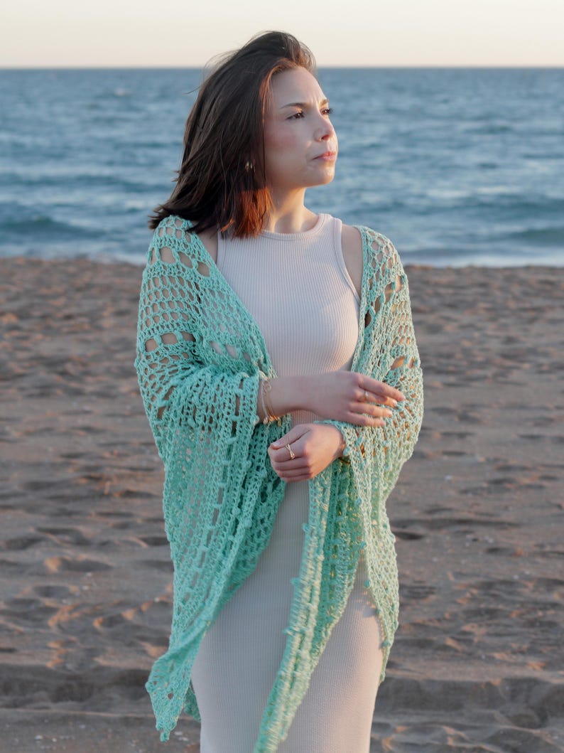 Water Colour Cotton Shawl - Etsy