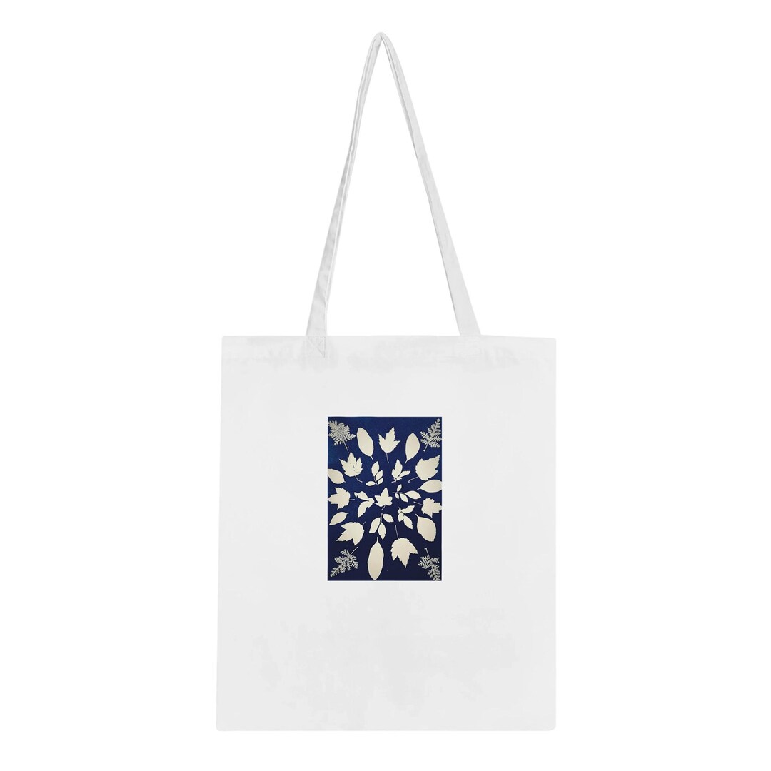 Classic Tote Bag Cyanotype and Watercolour Design - Etsy