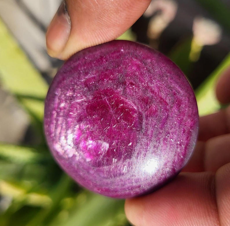 Natural Ruby Cabochon, Round Loose Gemstone, 150 Ct - Etsy