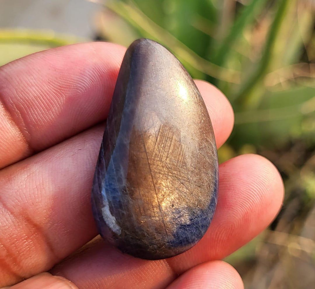 BLUE SAPPHIRE Tumbled Stone, Tumbled Stone, Pocket Stone, Sapphire ...