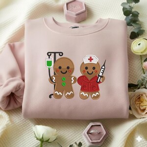 Gingerbread Nurse Doctor Embroidery Design, Medical Christmas Cookie ...