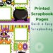 Halloween Scrapbook Page Premade PRINTED Halloween Witch 12x12 ...