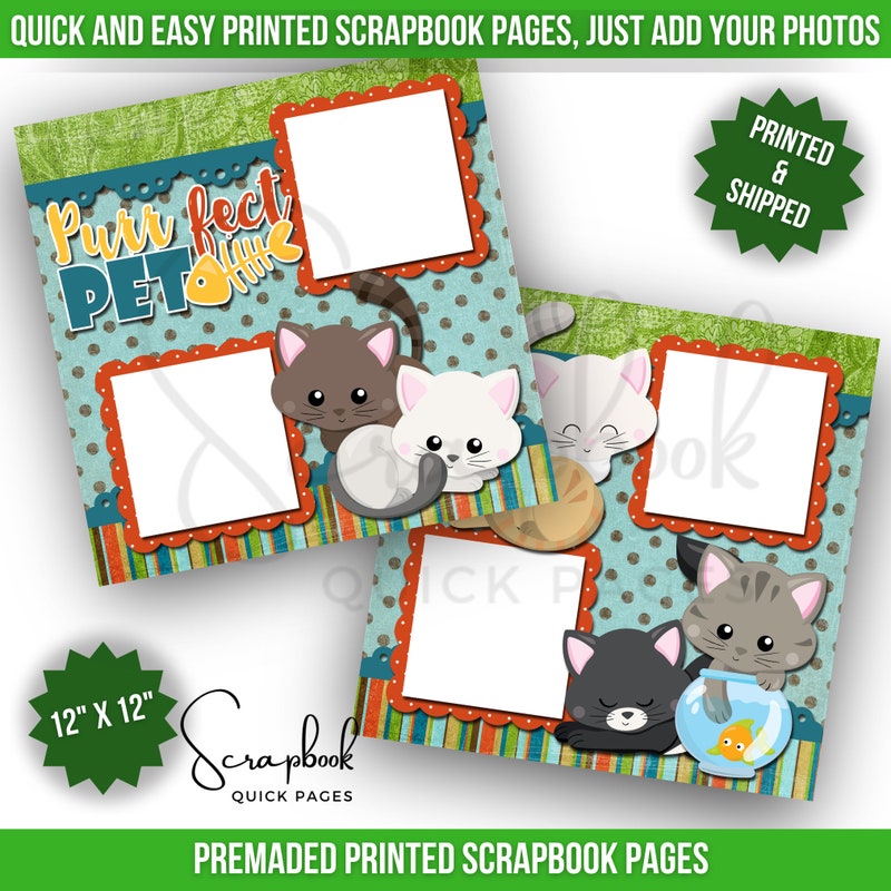 Cat Scrapbook - Etsy