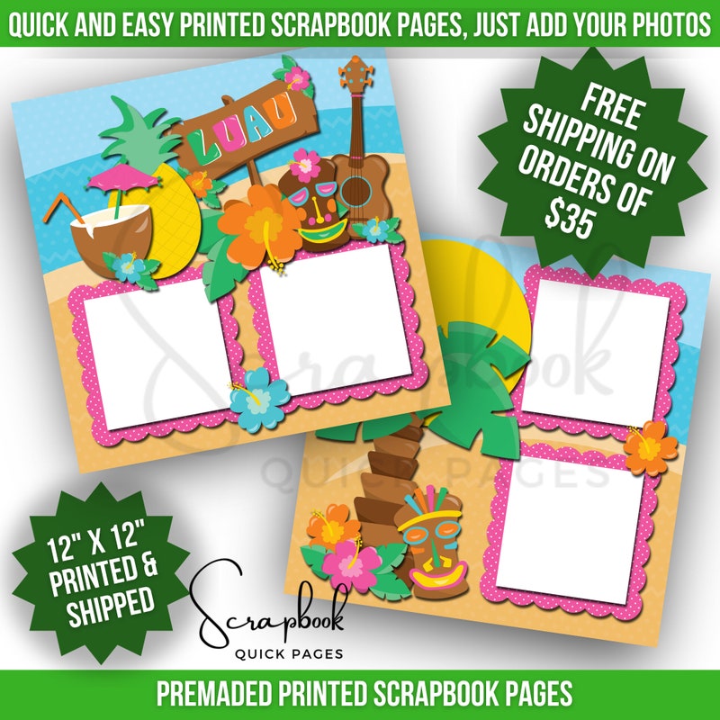 Hawaiian Scrapbook - Etsy