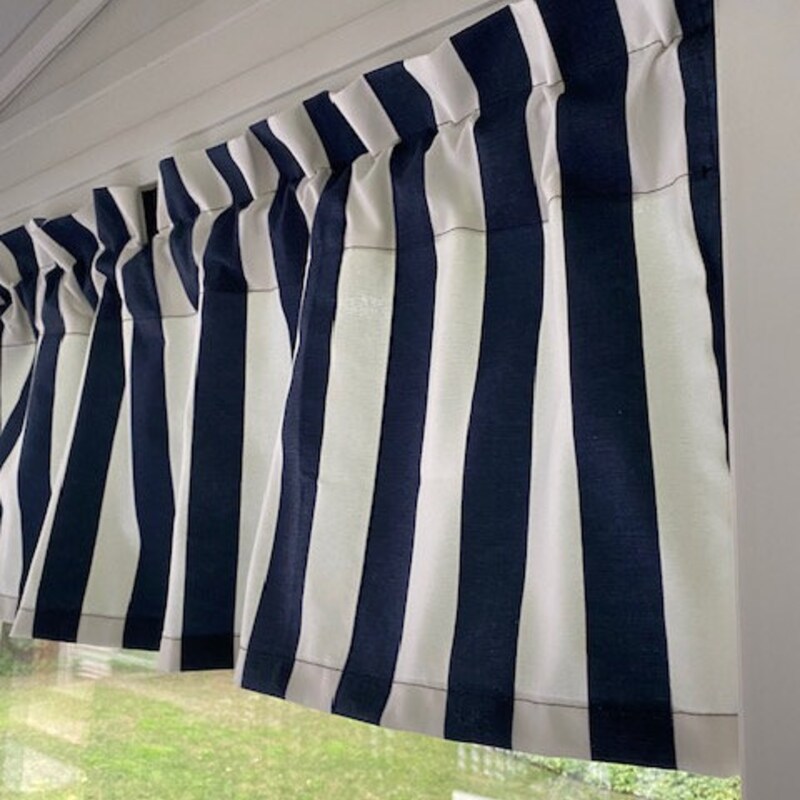 Navy Blue Valance - Etsy