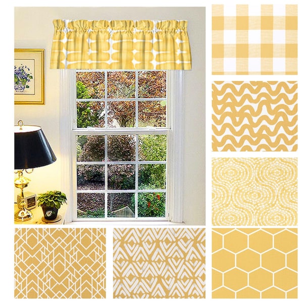 Yellow Valance - Etsy