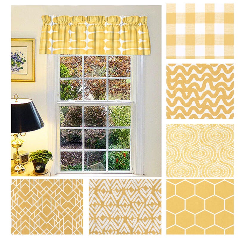 Yellow Valance - Etsy