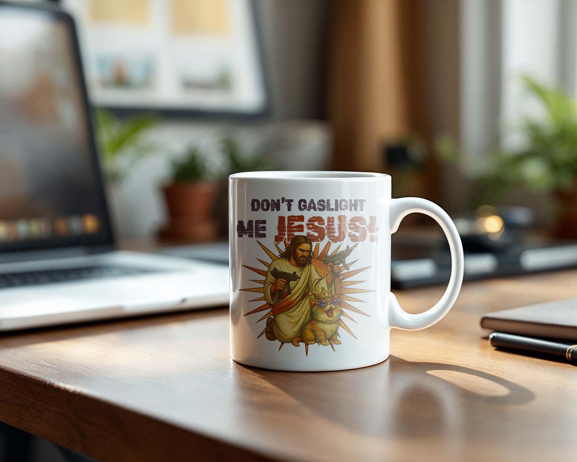 Dungeon Crawler Carl Mug – "don't Gaslight Me Jesus!" – Princess Donut ...