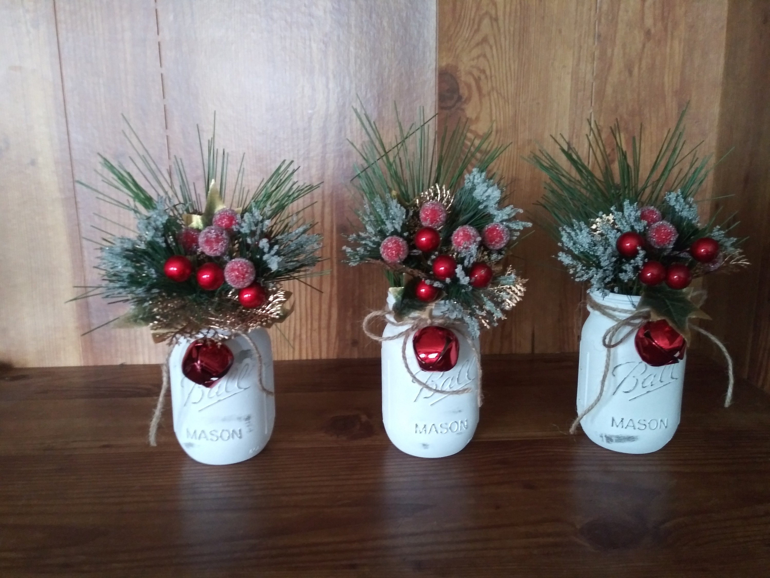 Rustic Holiday Centerpiece - Etsy