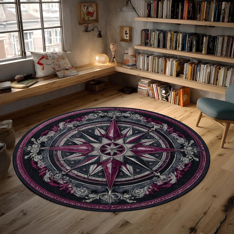 Magenta Rose Rug - Etsy