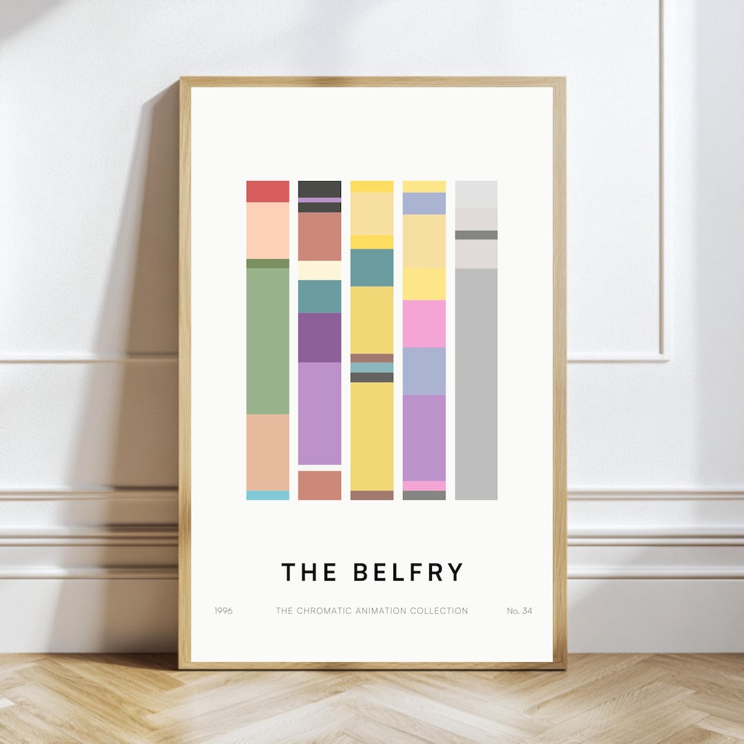 Minimalist Animation Movie Poster, Color Palette Art (digital Download ...