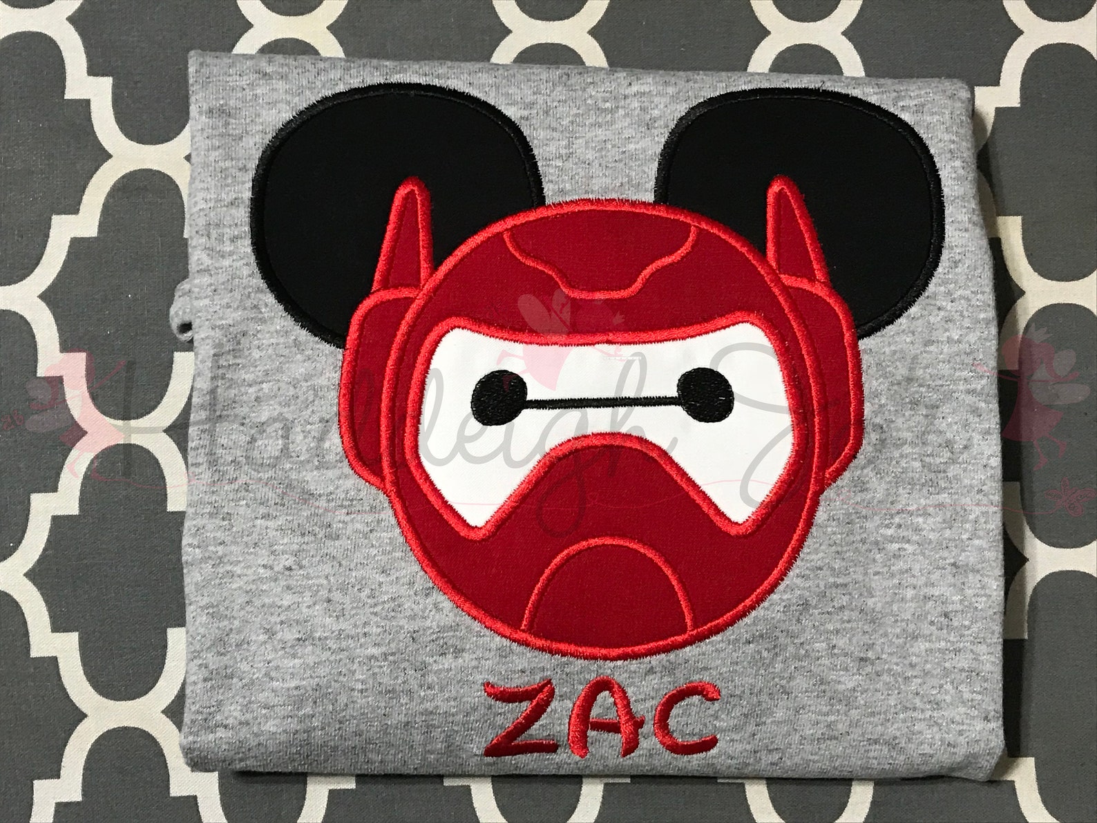 Red Baymax Mouse Head Personalized Childrens Kids Infant - Etsy