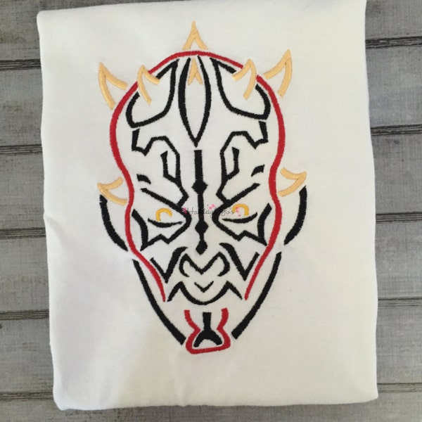 Darth Maul Embroidered Shirt - Etsy