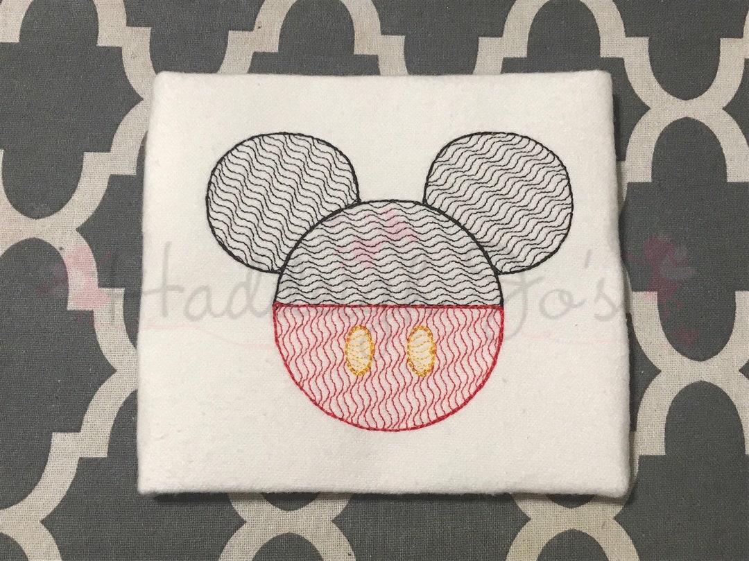 NEW Mickey Mouse Head Custom Personalized Embroidery Adult and Plus ...