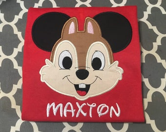 Chipmunk Applique - Etsy