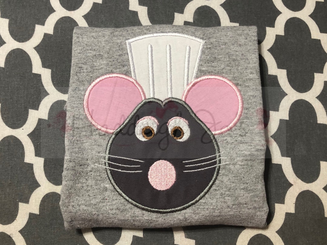 Remy Mr Mouse Head Personalized Applique Childrens Kids Infant - Etsy