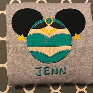 Princess Jasmine mouse head personalized Childrens Kids Infant | Etsy