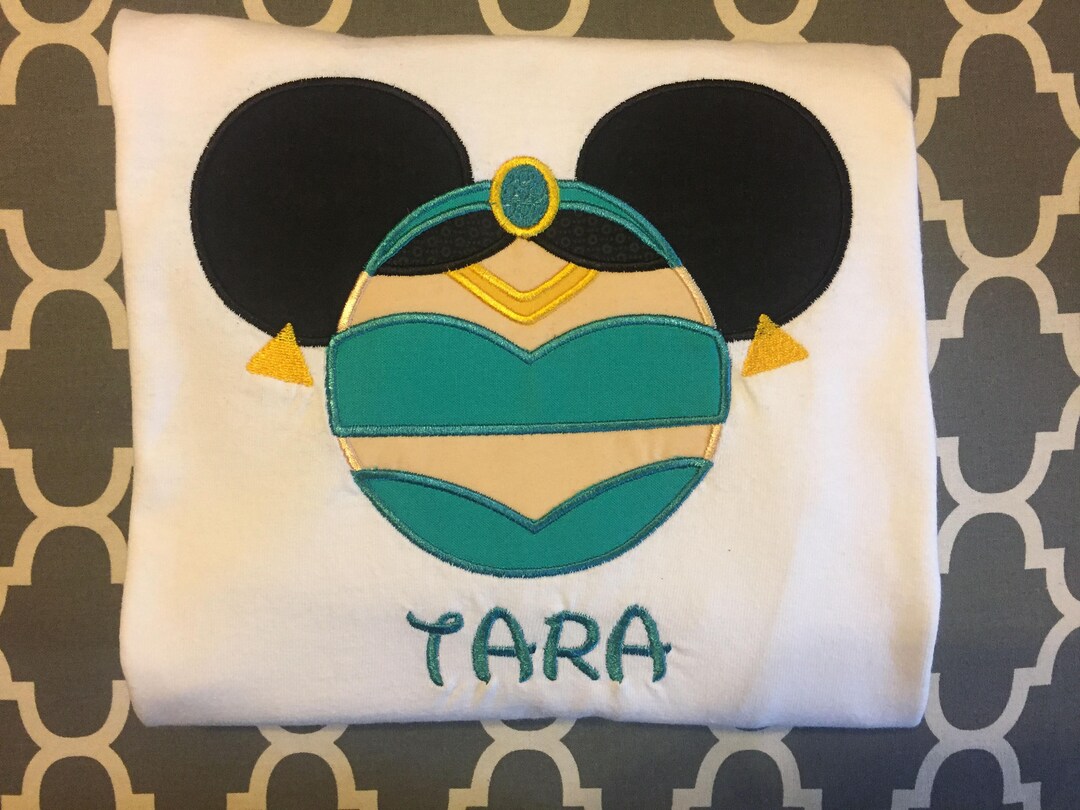Princess Jasmine Mouse Head Personalized Childrens Kids Infant Toddler ...