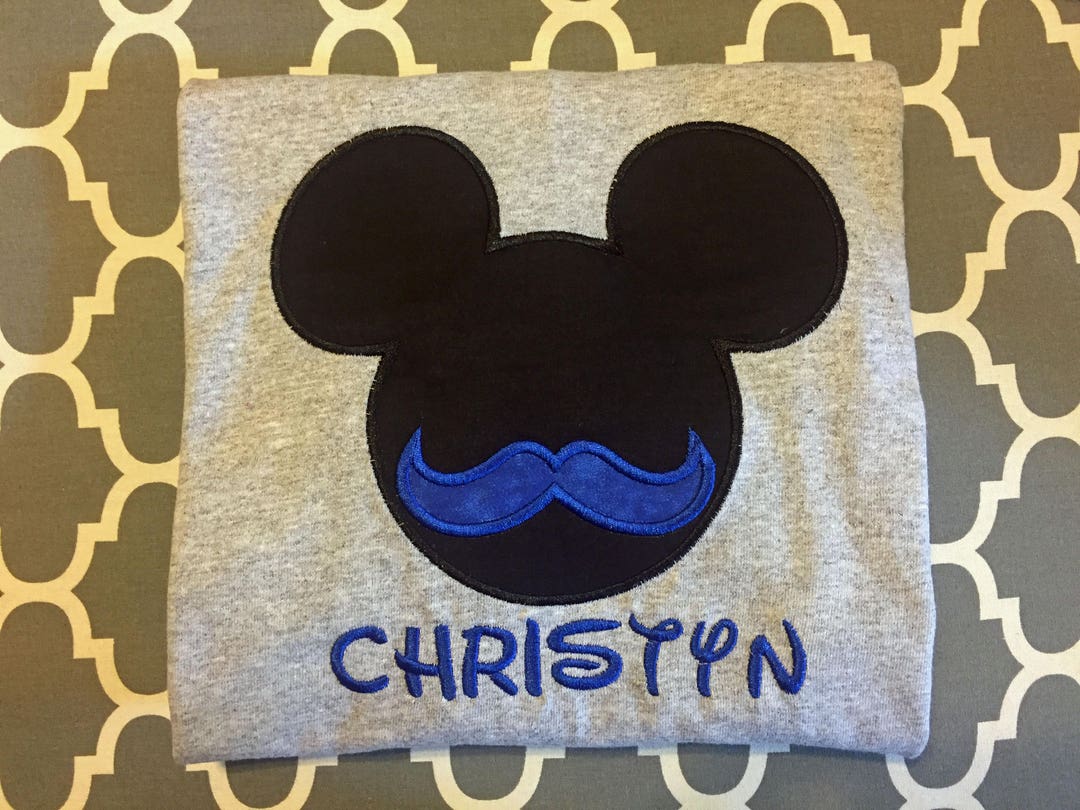 Mr Mouse Mustache Mouse Head Personalized Adult and Plus Size Shirt - Etsy
