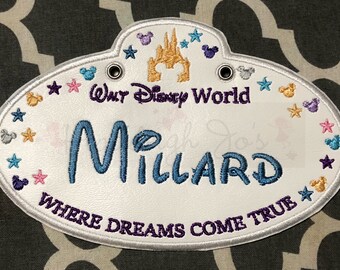 WDW Custom Cast Member ID Stroller Tag, Scooter Tag, Walker Tag - Etsy