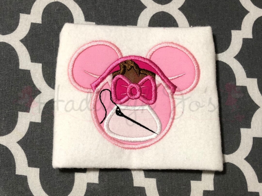 Suzy Mouse Mr Mouse Head Personalized Applique Childrens Kids Infant ...