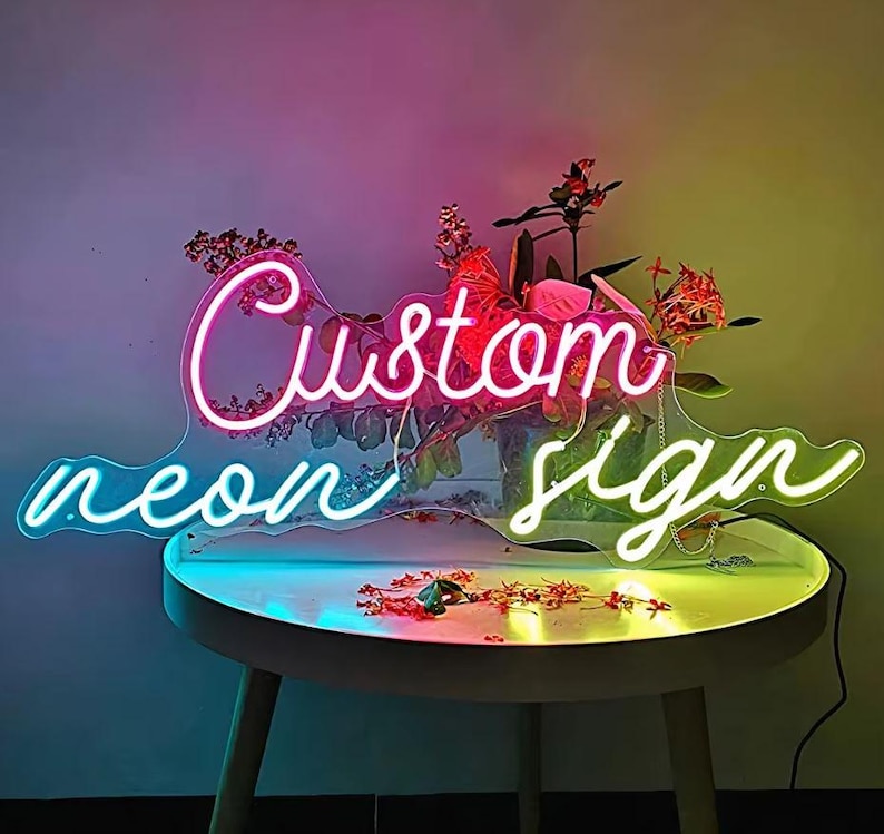 Custom Kids Neon Name Sign, Personalized LED Name Light for Nursery ...