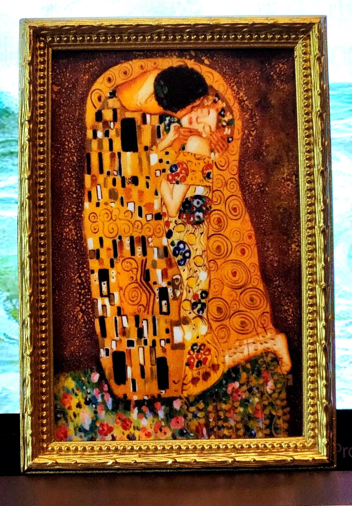 Miniature Dollhouse Framed Masterpiece PAINTING by Gustav Klimt THE ...