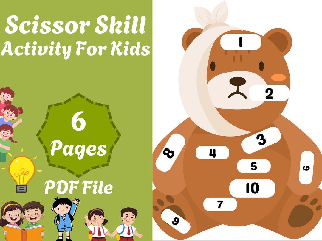Sick Teddy Counting Printable Activity, Prek Learning, Kindergarten ...