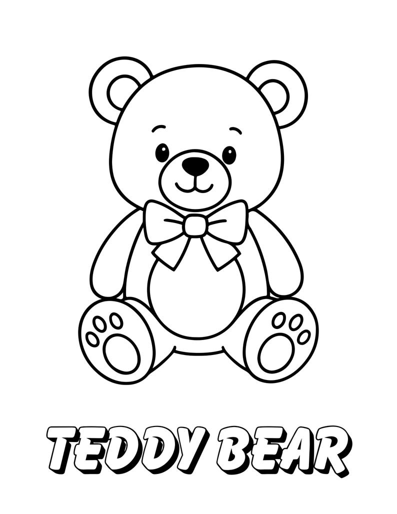 40 Easy Coloring Pages for Kids | Fun Printable Activity PDF | Toddler ...