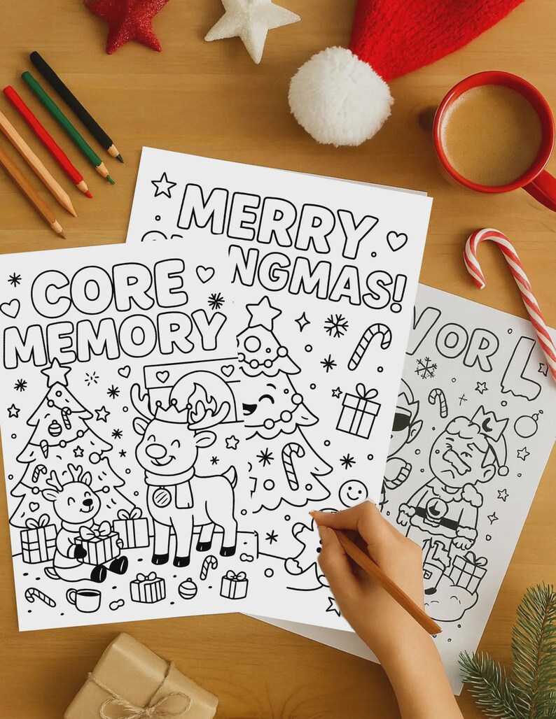 Funny Gen Z Christmas Coloring Pages|skibidi Christmas|15 Coloring ...