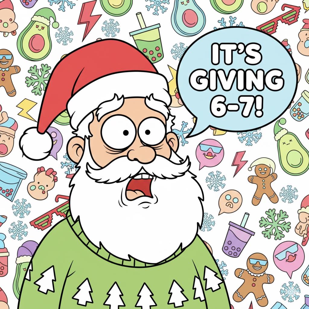 Gen Z 67 Christmas Coloring Pages Printable Funny Halloween Skibidi ...