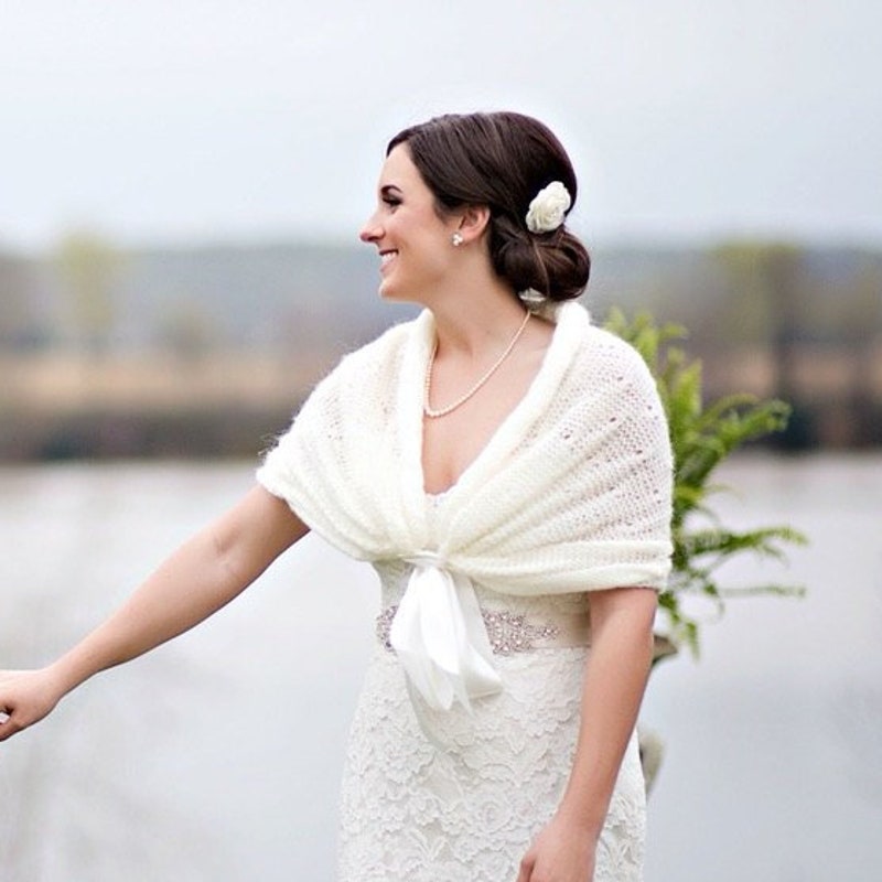 Ivory Wedding Shawl - Etsy