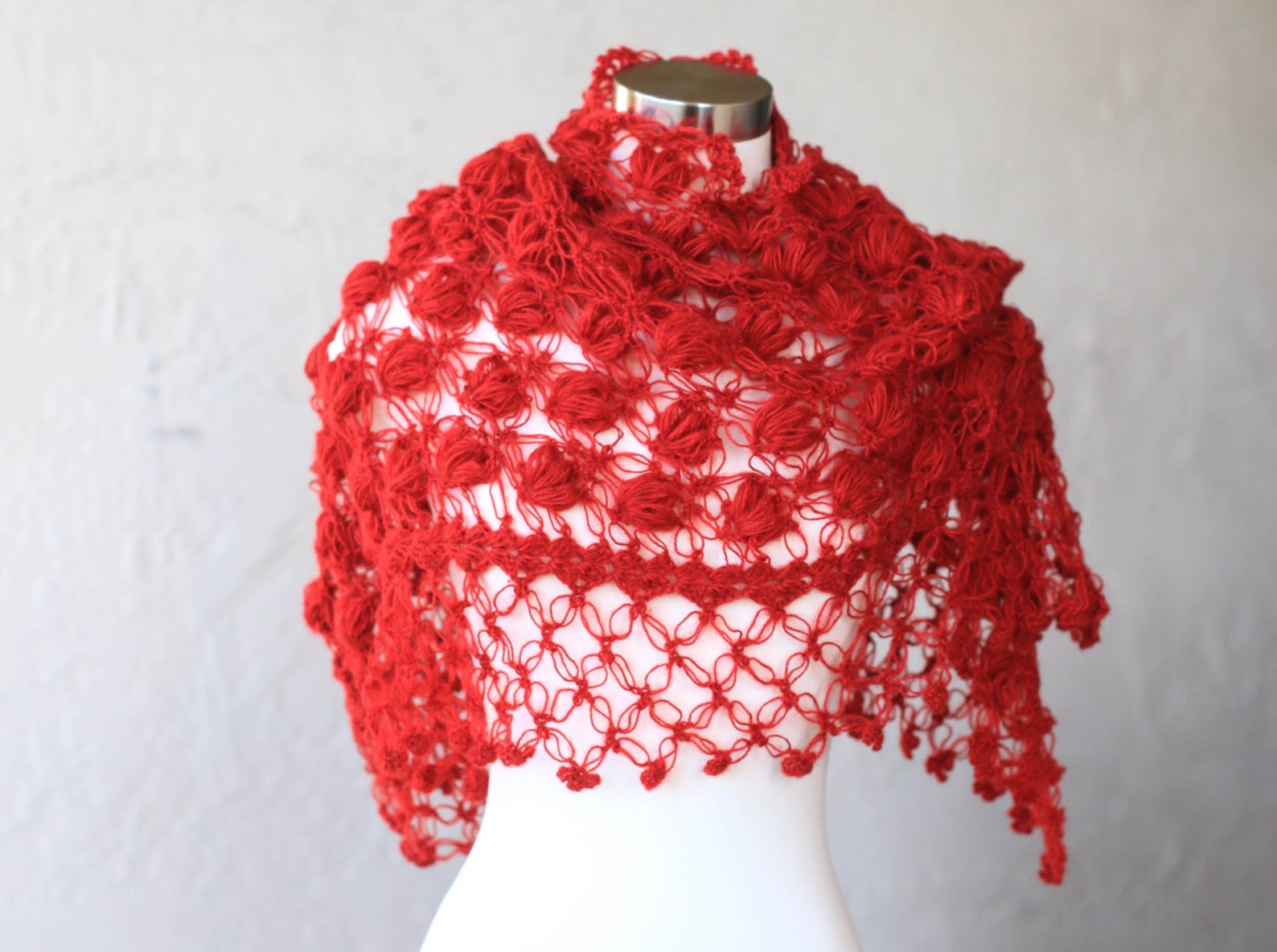 Wedding Shawl Red Bridal Shawl Red Wedding Shawlwinter | Etsy