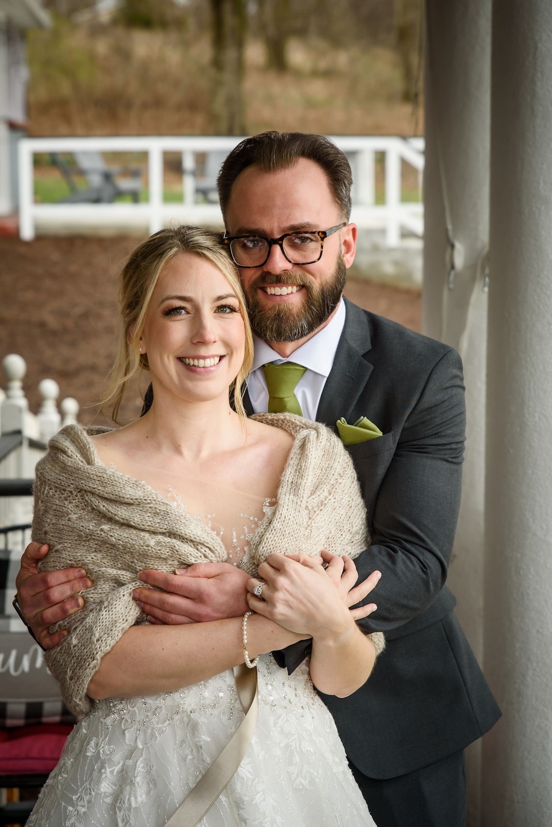 Bridal Shawl: Handknit Wedding Wrap With Wool Blend - Etsy