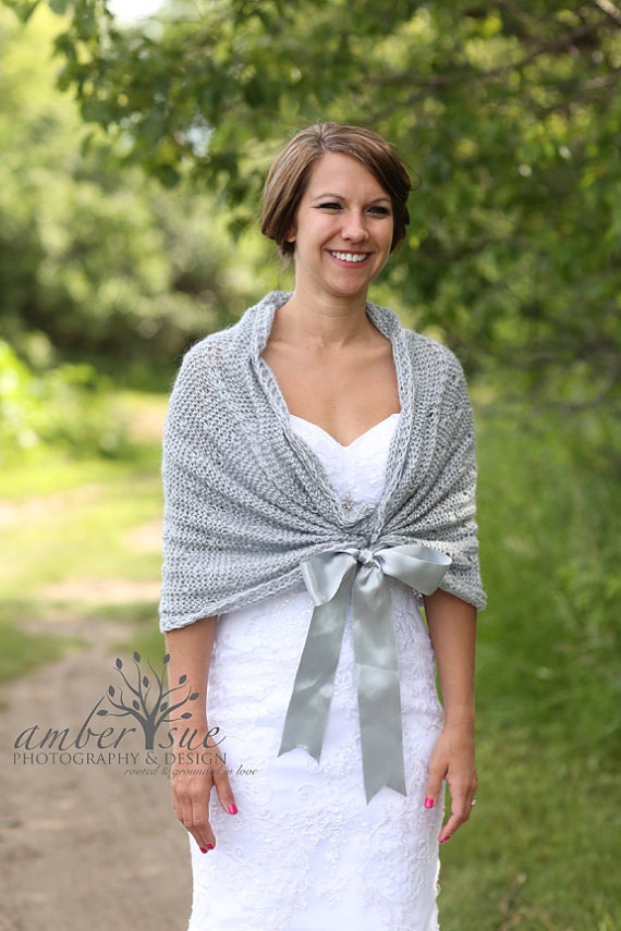 Handknit Bridal Shawl: Lightweight Wedding Wrap With Wool - Etsy