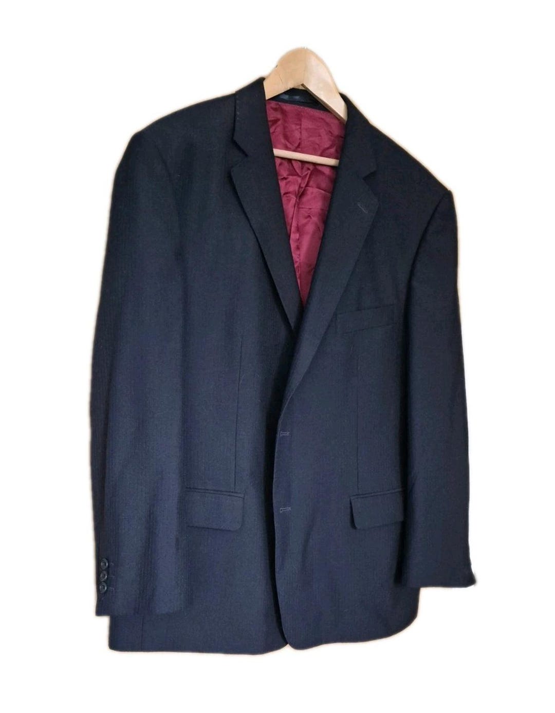 Vintage Magee T2 Nice Plain Jacket Men's Black UK•48S Wool Blend Single ...