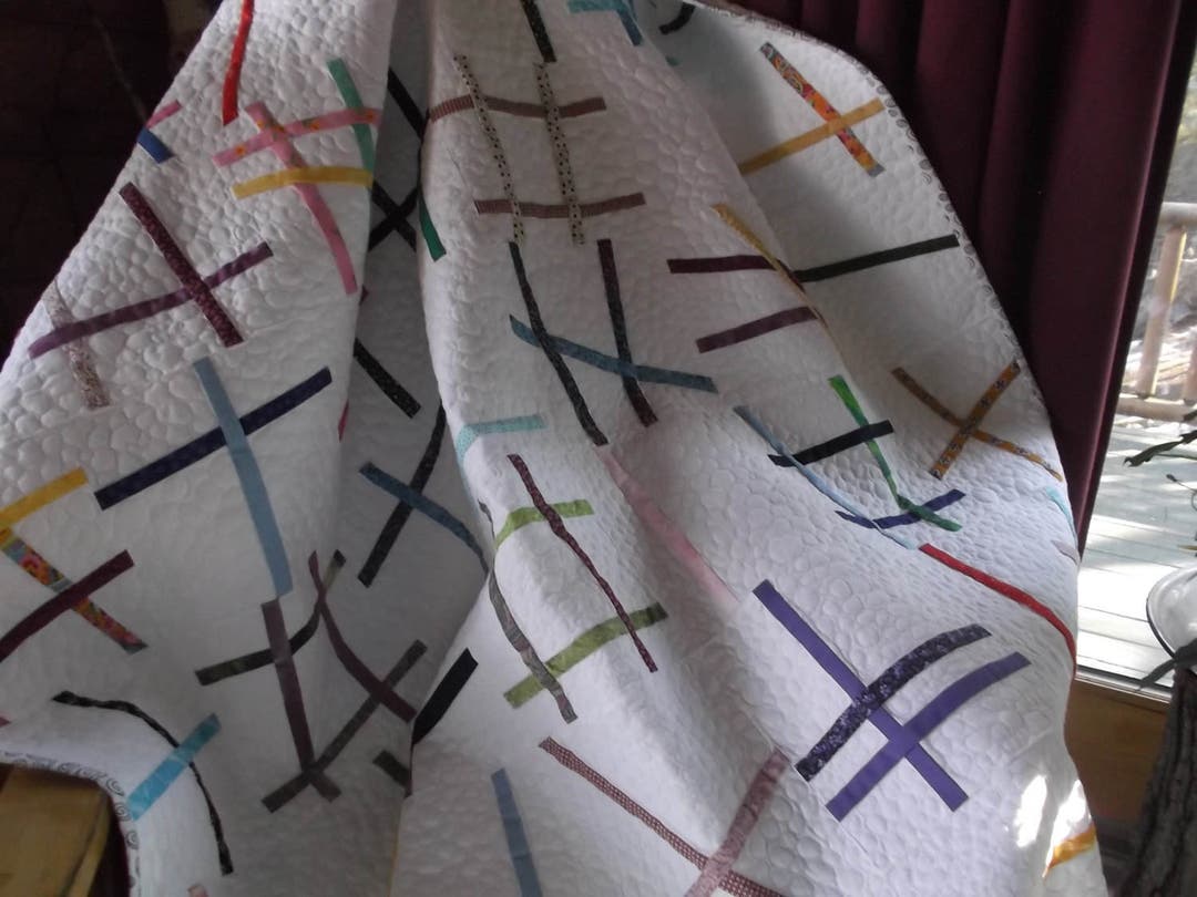 Cotton Lap Quilt White Modern Quilt - Etsy