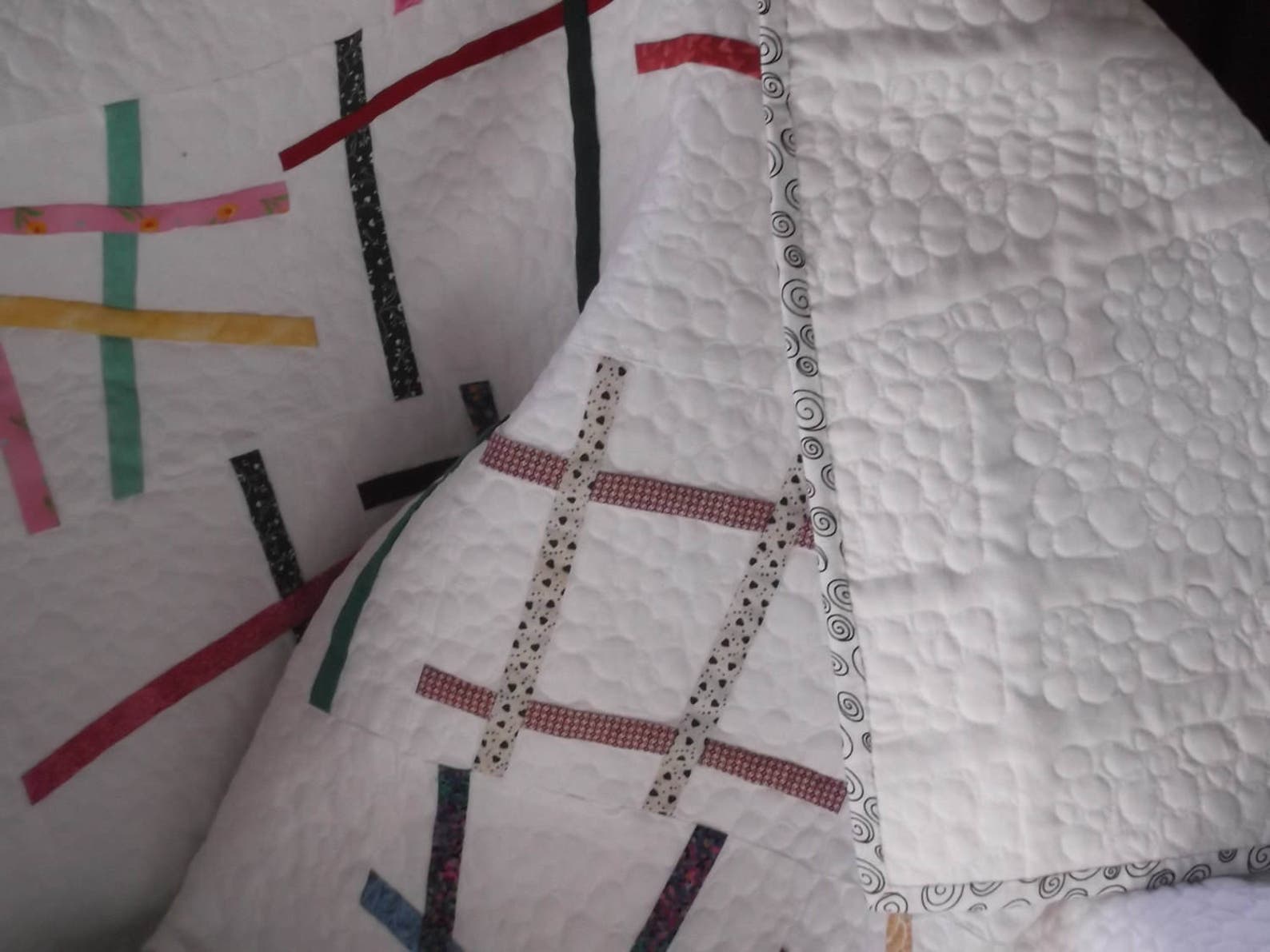 Cotton Lap Quilt, White Modern Quilt - Etsy