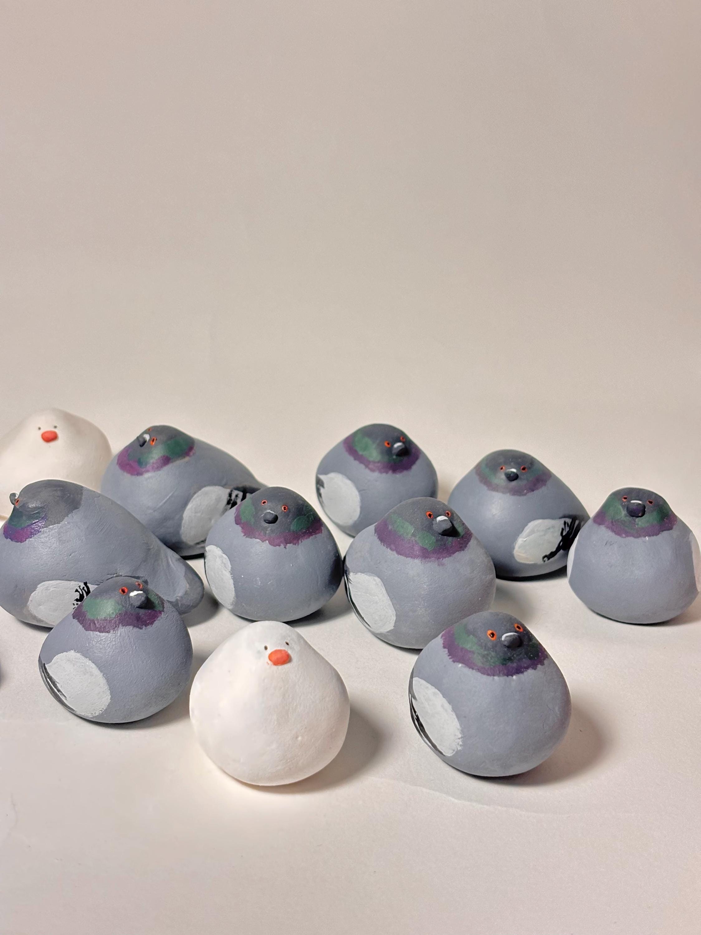 Pigeons Made of Ultra Light Clay - Etsy