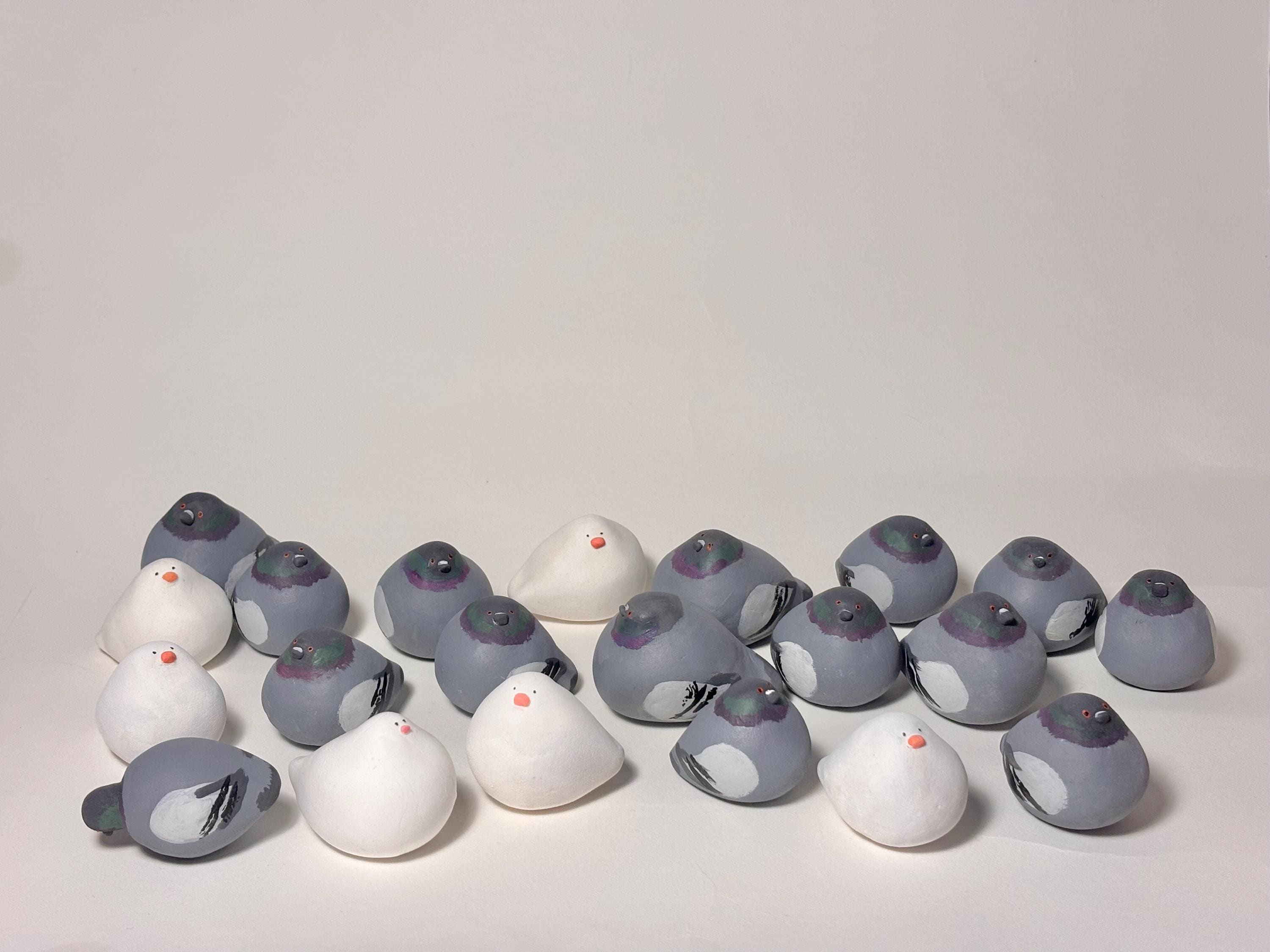 Pigeons Made of Ultra Light Clay - Etsy