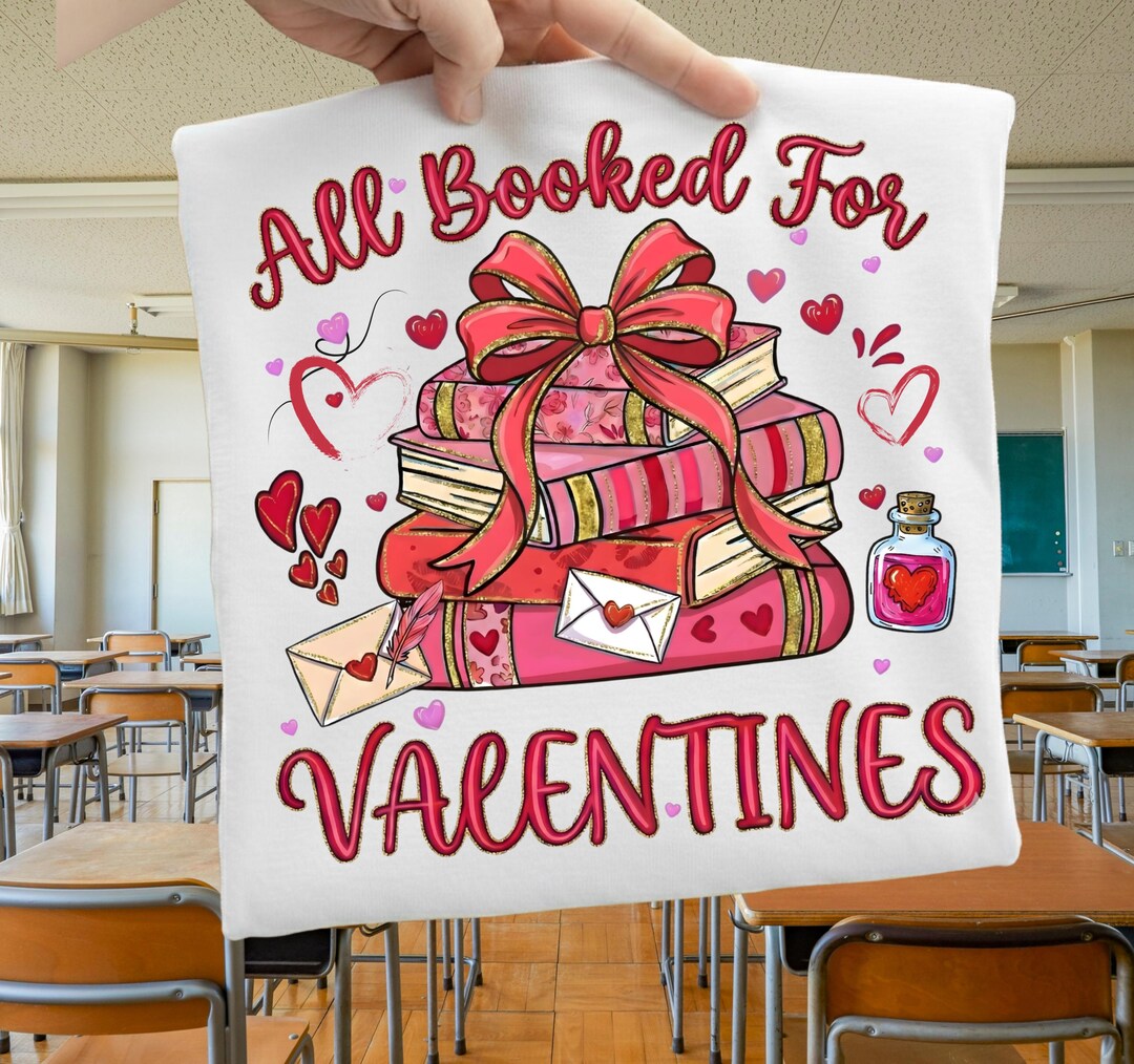 All Booked for Valentines PNG | Book Lover Valentine Design | Romance ...