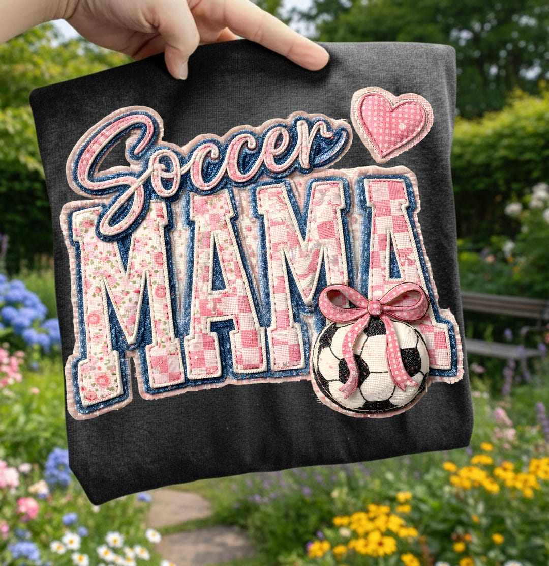 Soccer Mama PNG | Floral Patchwork Sublimation Design (digital Download ...