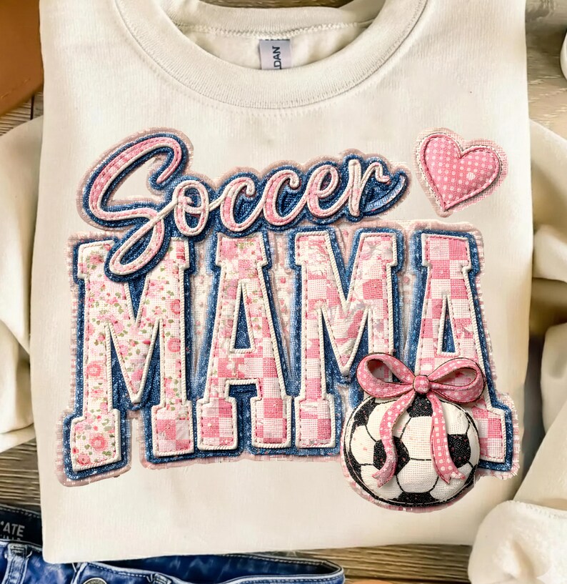 Soccer Mama PNG | Floral Patchwork Sublimation Design (digital Download ...