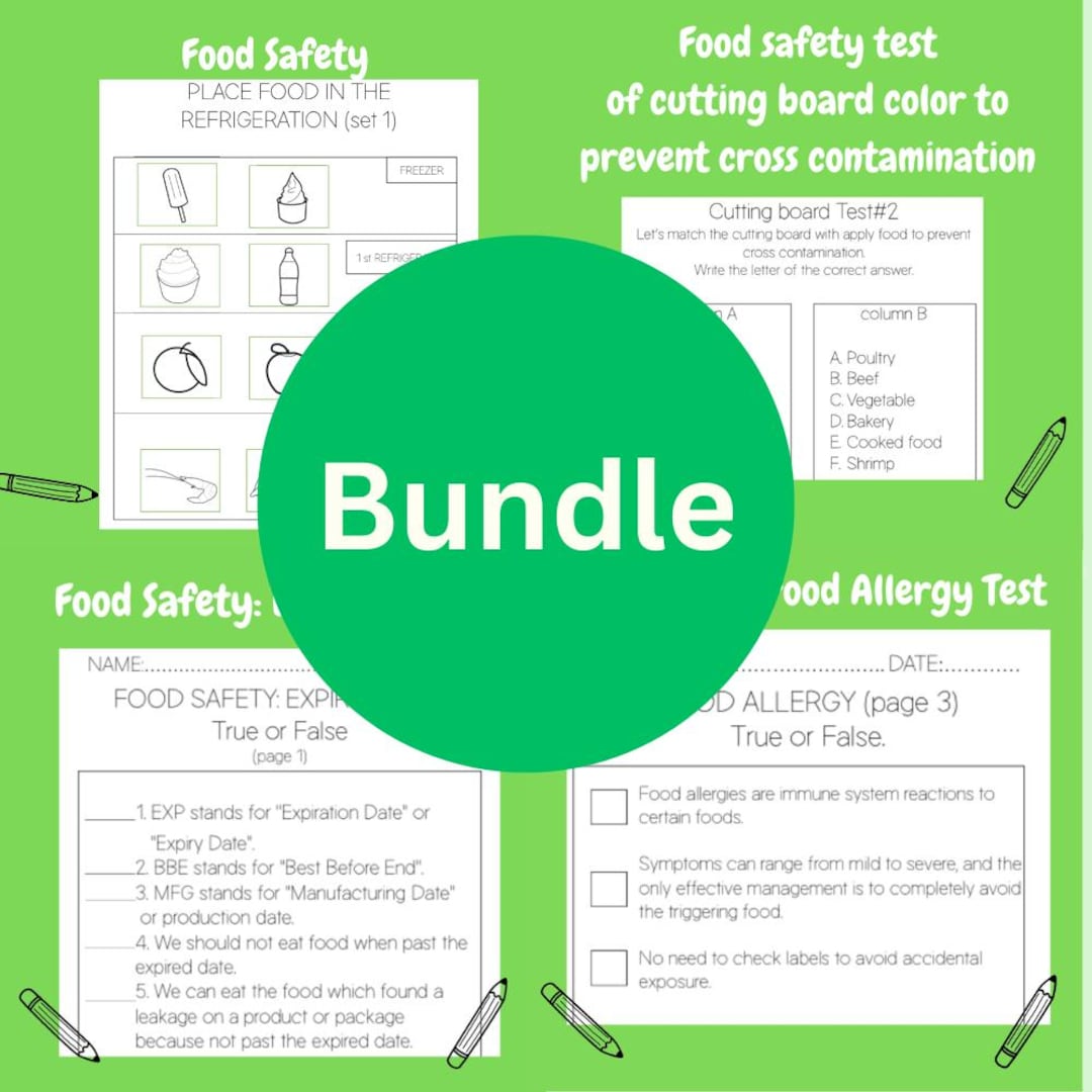 Food Safety Learning Game Bundle, Food Allergy, Cross Contamination ...