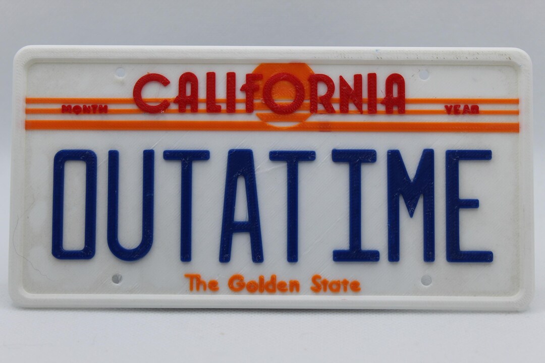Movie Prop License Plate | Retro Sci-fi Decor - Etsy UK