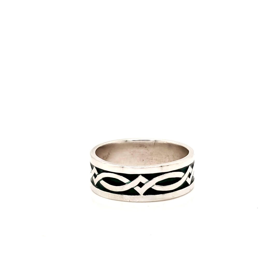 Champleve Celtic Pattern Rings - Etsy
