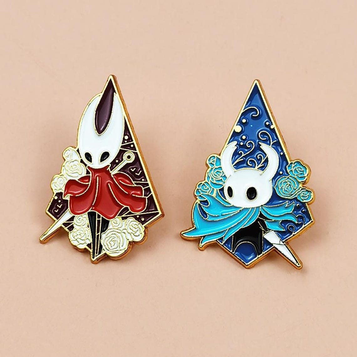 Hollow Knight Pin | Knight & Hornet Style Pins | Hard Enamel Badge ...