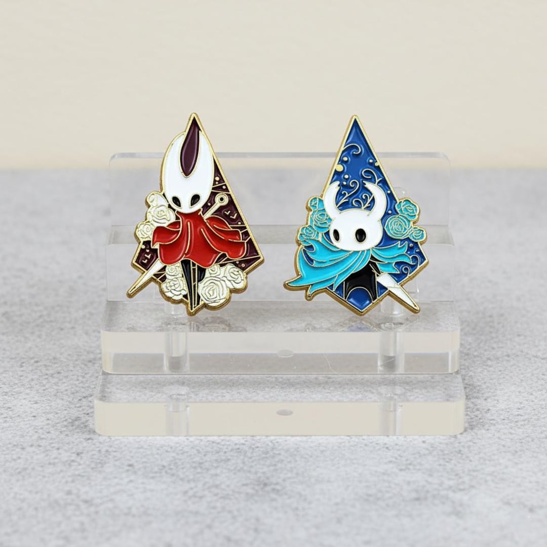 Hollow Knight Pin | Knight & Hornet Style Pins | Hard Enamel Badge ...