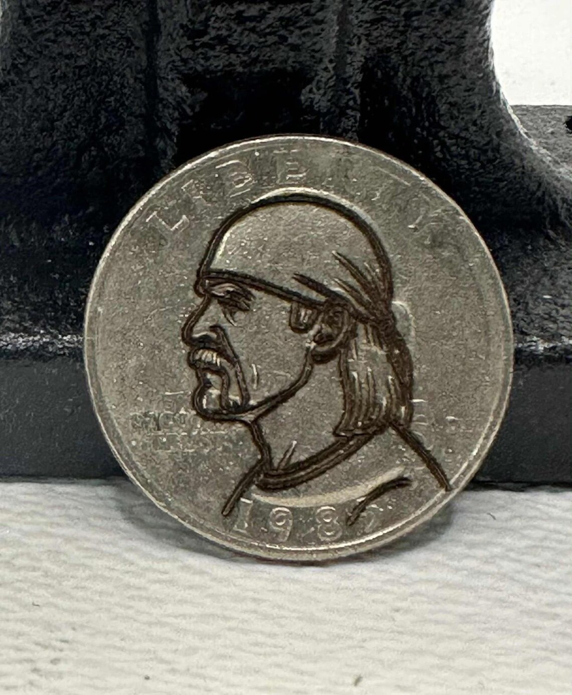Engraved Hulk Hogan Hobo Nickel – Washington Quarter Dollar Coin - Etsy