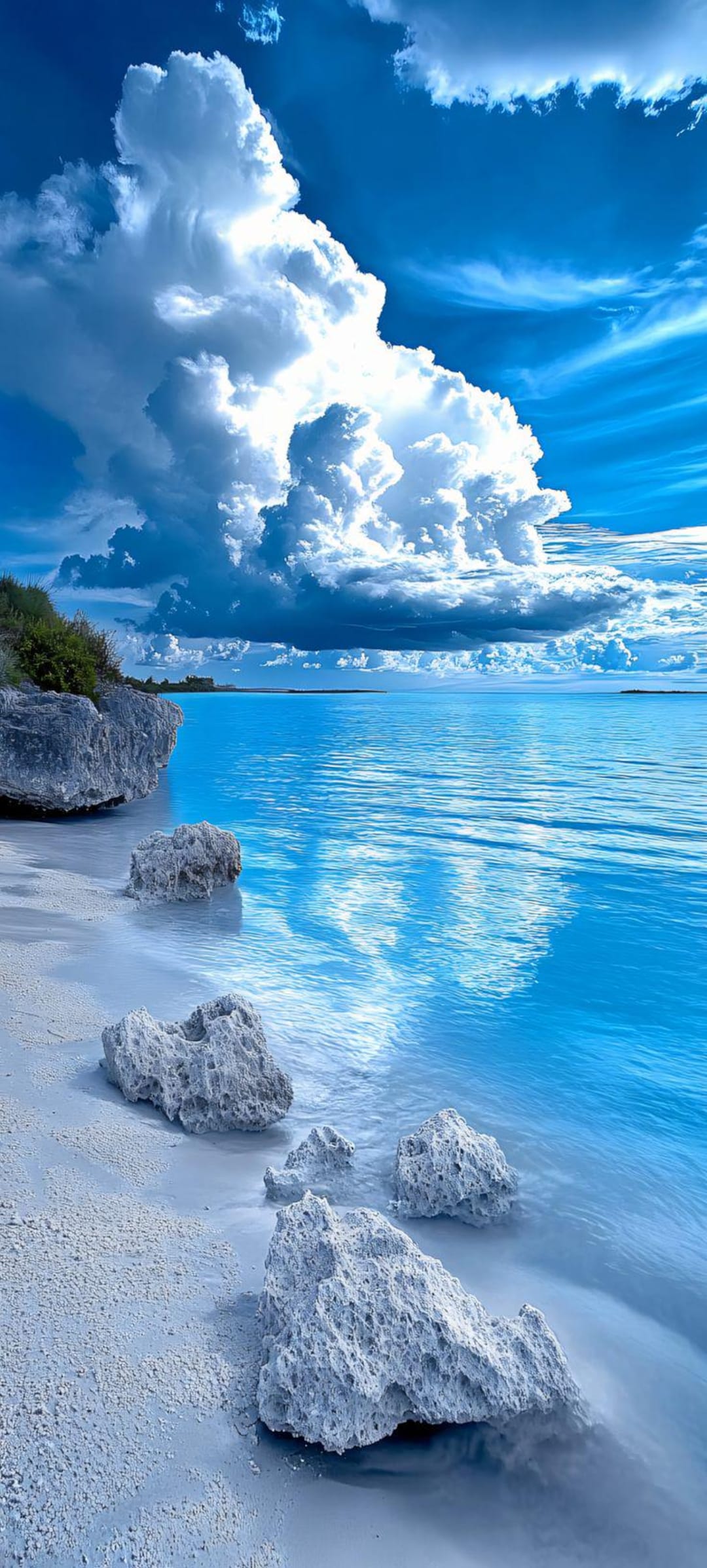 Ocean Dreamscape Wall Art – Serene Beach & Cloudscape Photography Print ...